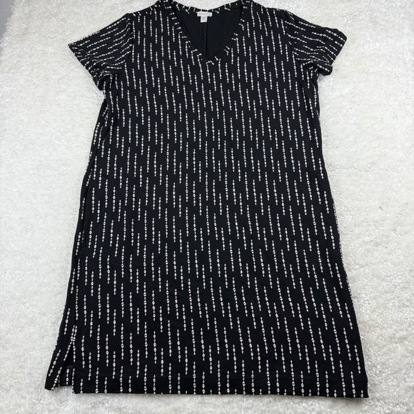 Garnet Hill | Dresses | Garnet Hill Dress Womens L Black White ...